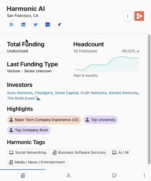 Harmonic Chrome Extension